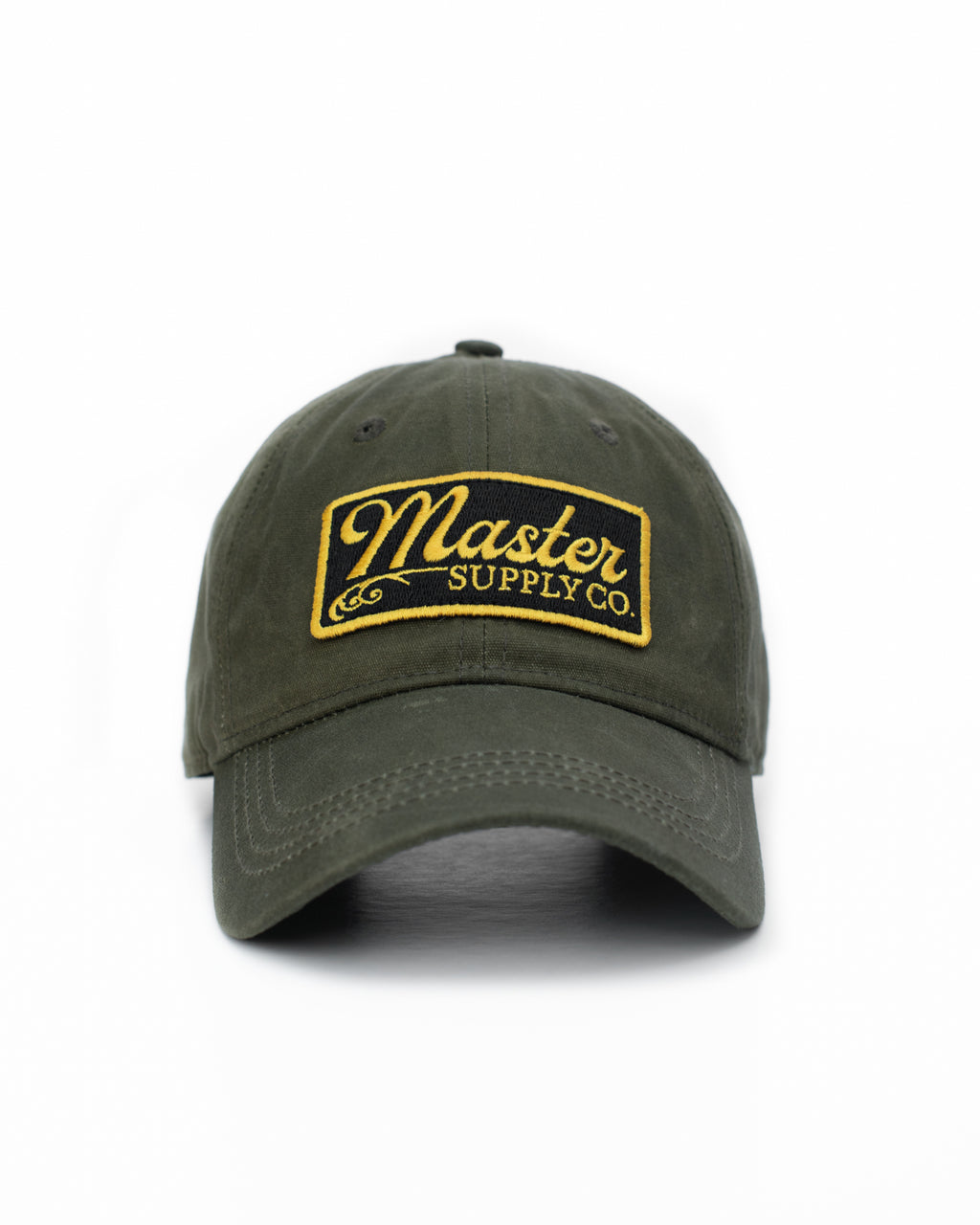 Waxed Canvas Cap Olive Master Supply Co Logo | Men's Cap – Master ...